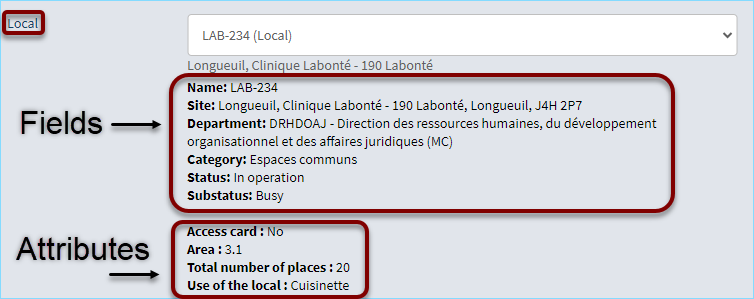 Display CI fields and attributes in a form | Doc - Octopus