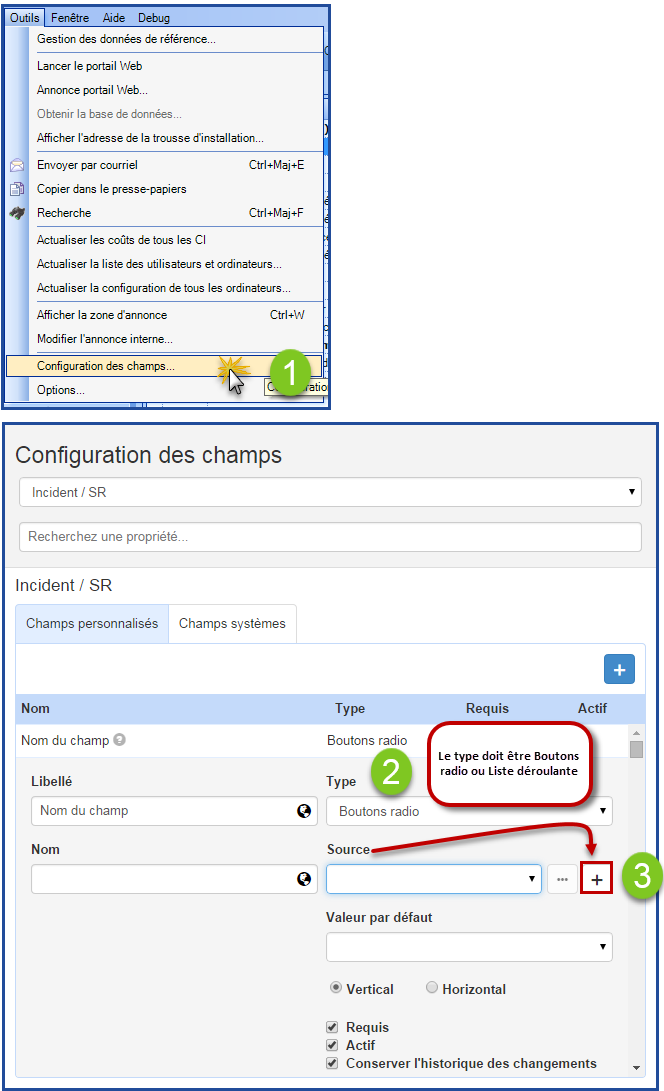 Listes de valeurs | Doc - Octopus