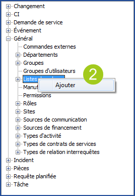 Listes de valeurs | Doc - Octopus